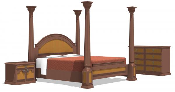 RevitCity.com | Object | Bed_Four_Poster