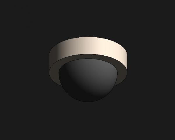 RevitCity.com | Object | Security camera- dome, ceiling based