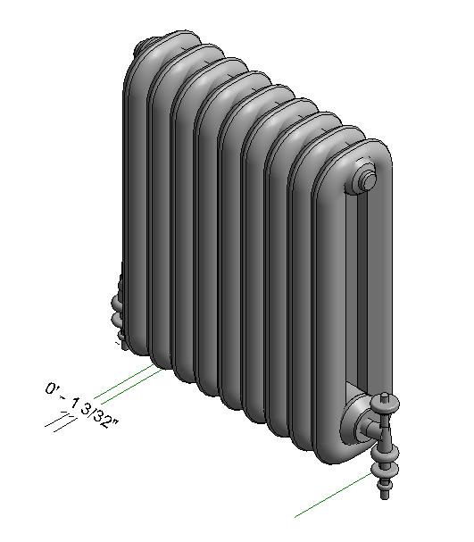 RevitCity.com | Object | Cast Iron Radiator 8182