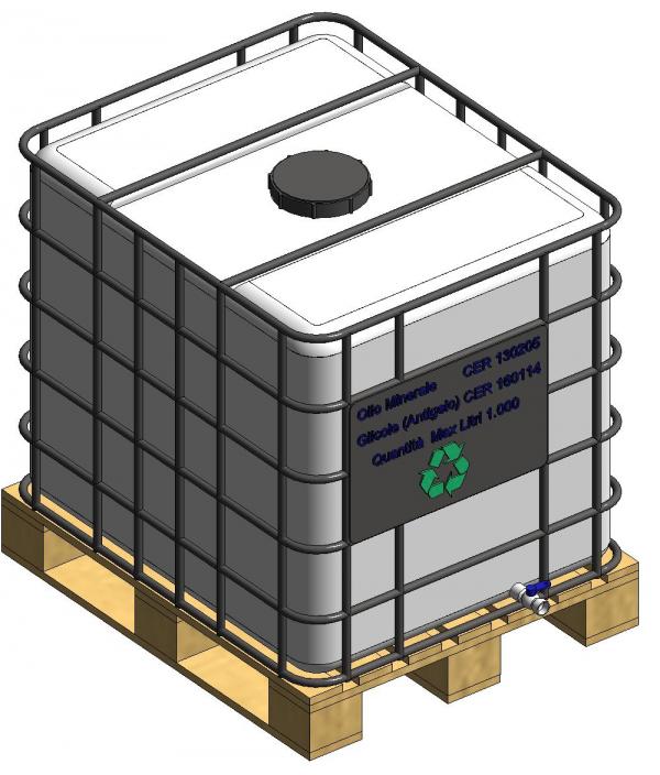 RevitCity.com | Object | Cisterna su Pallet da 1000 Litri