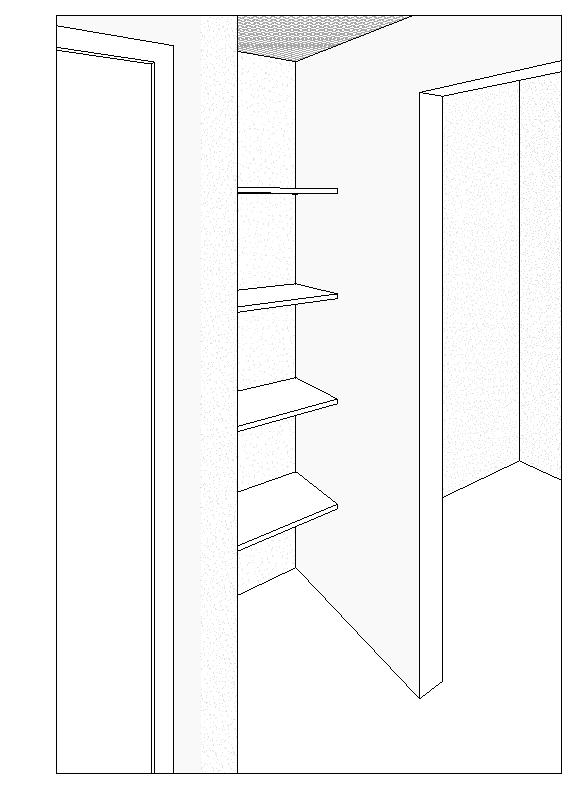 RevitCity.com | Object | Shelving_Open shelf_4 shelf unit