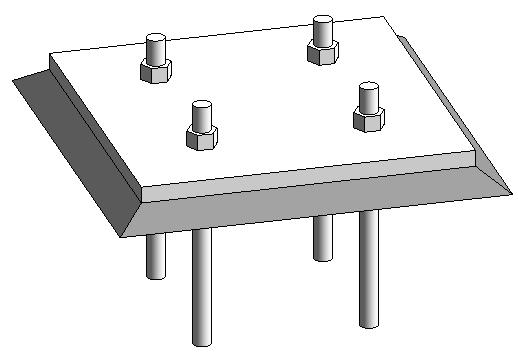 RevitCity.com | Object | Base plate with anchors and grout