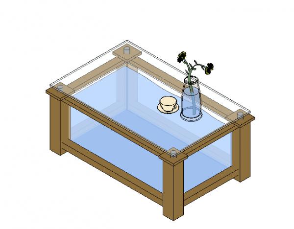 RevitCity.com | Object | REVIT Architecture Table glass