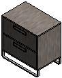 RevitCity.com | Object | Nightstand 2 drawers