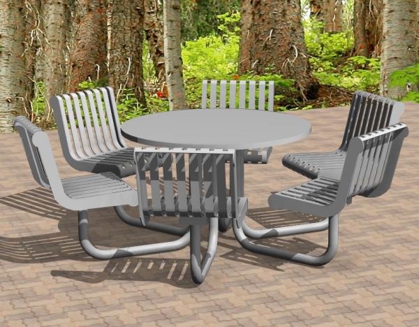 RevitCity.com | Object | Anova Rendezvous Outdoor Round Table & Chairs