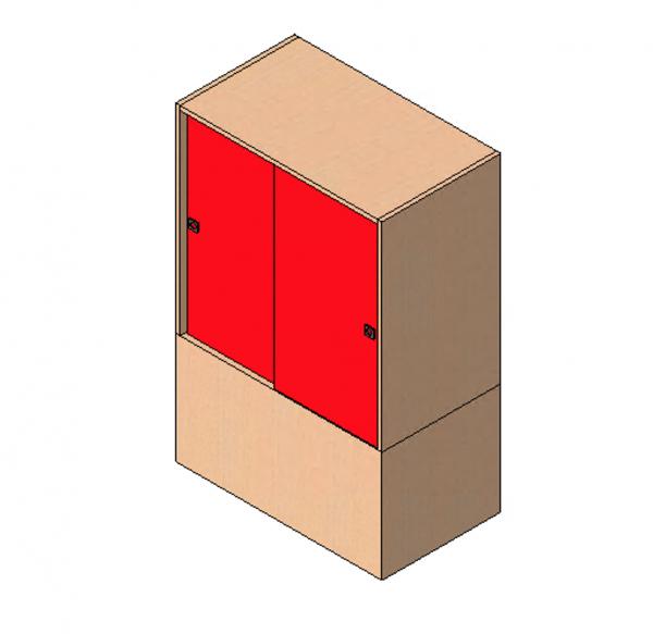 RevitCity.com | Object | Red Wardrobe
