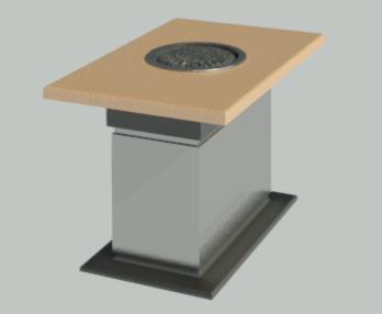 RevitCity.com | Object | Fixed BBQ Grill Table