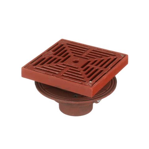 RevitCity.com | Object | MIFAB® F1420-C - FLOOR DRAIN WITH 8” X 8” SQUARE ADJUSTABLE TRACTOR GRATE