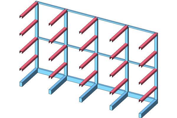 RevitCity.com | Object | Cantilever Storage Rack