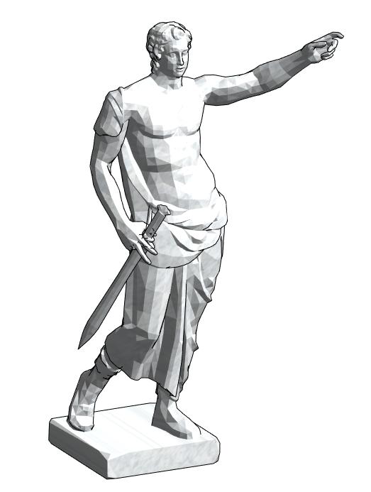 RevitCity.com | Object | Statue - Roman Pose