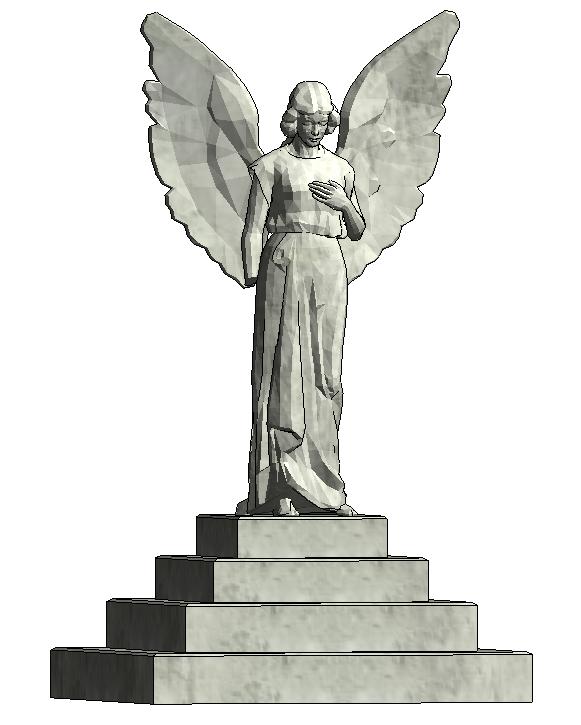 RevitCity.com | Object | Statue Angel Memorial