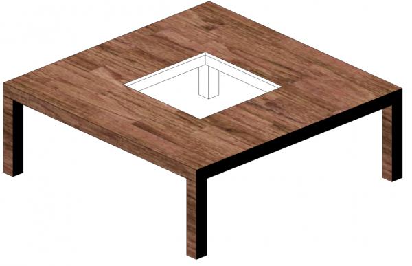 RevitCity.com | Object | 2x2 square table
