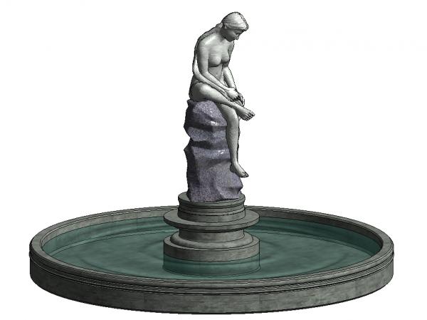 RevitCity.com | Object | Fountain with Statue