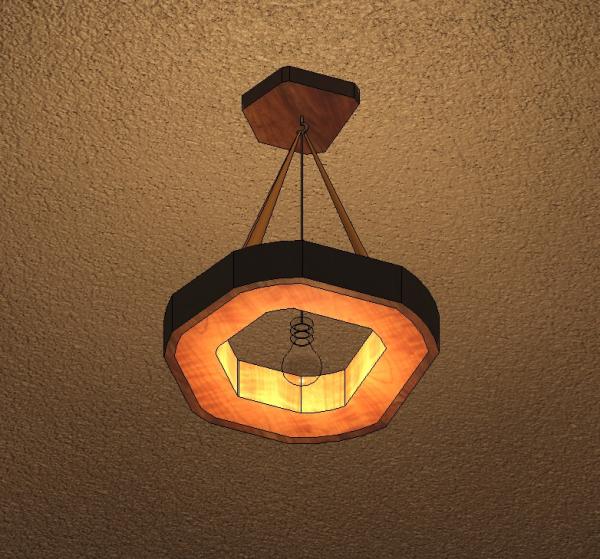 RevitCity.com | Object | Wooden Pendant Light Family