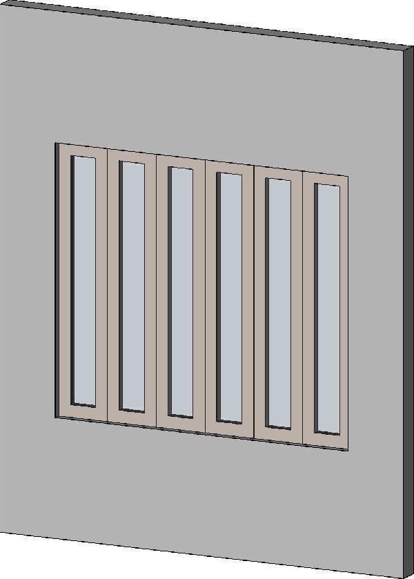 RevitCity.com | Object | Accordian Window 6-Panel