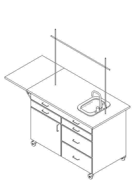 RevitCity.com | Object | Portable Demonstration Desk