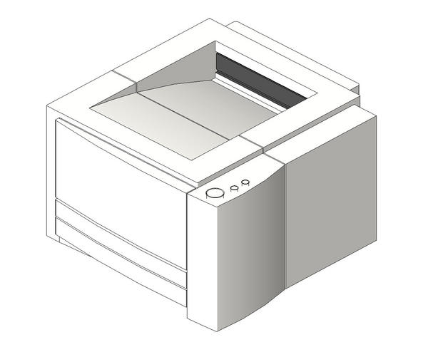 RevitCity.com | Object | HP Laser Printer - Hewlett Packard DeskJet 2200