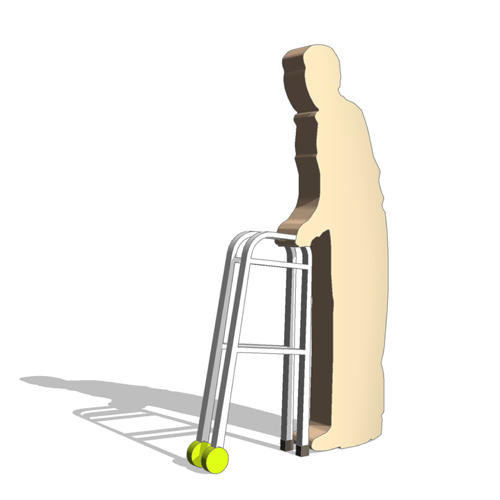 RevitCity.com | Object | W A L K I N G MAN w/WALKER