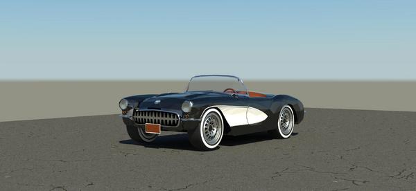 RevitCity.com | Object | Classic cars: Chevrolet Corvette C1 1957