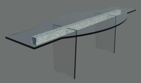 RevitCity.com | Object | Helios Glass Dining Table Extendible