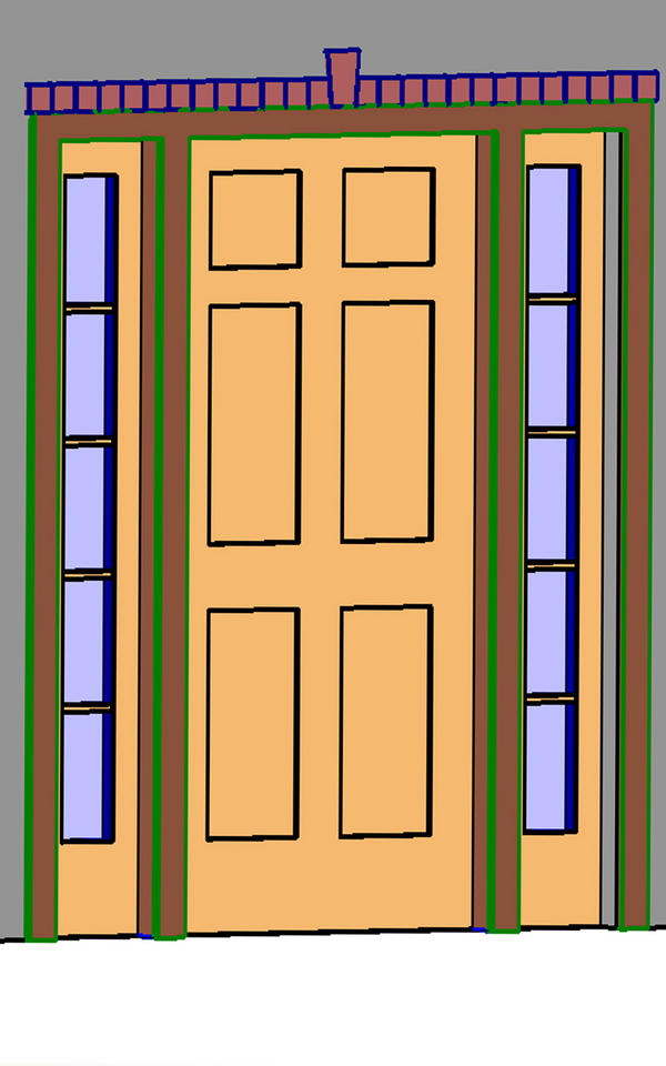 RevitCity.com | Object | Front door w/ header and sidelights