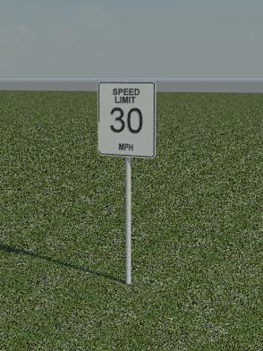 RevitCity.com | Object | Speed Limit Sign 30