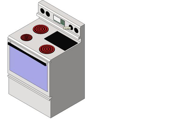 RevitCity.com | Object | Stainless steel stove